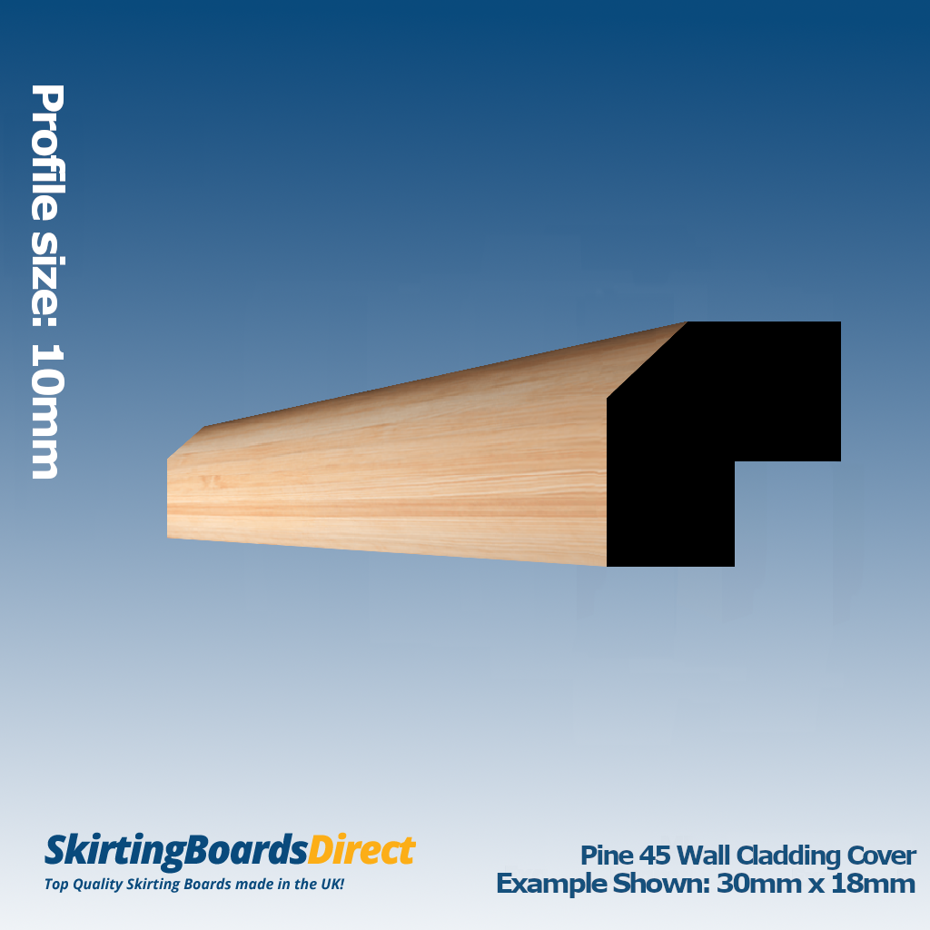 Pine 45 Wall Panelling Cover | Skirting Boards Direct